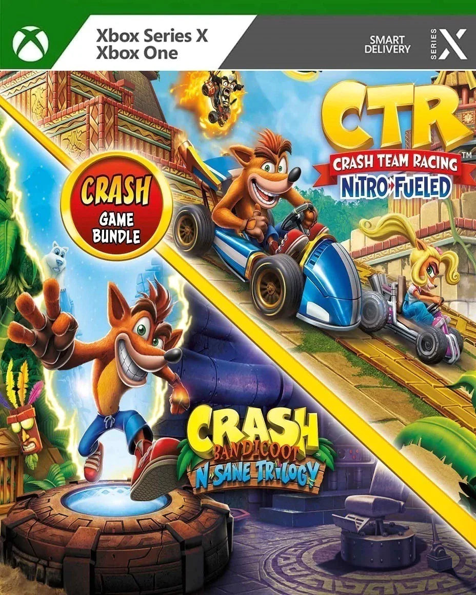 Crash Team Racing Nitro Fueled + Crash Bandicoot Trilogy Xbox One | Se ...